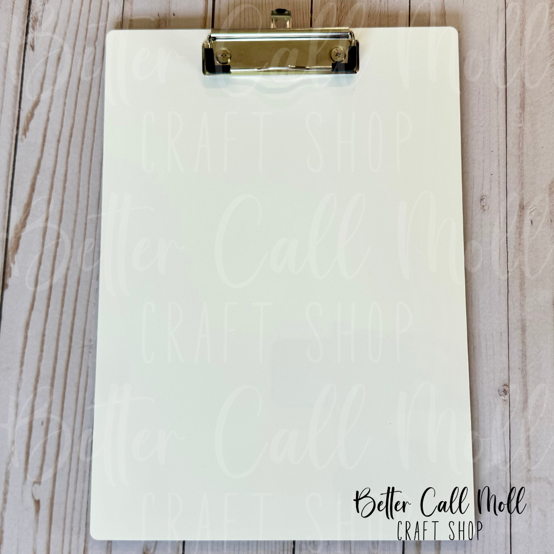 Clipboard Double-Sided Glossy MDF Sublimation Blank – Better Call Moll ...