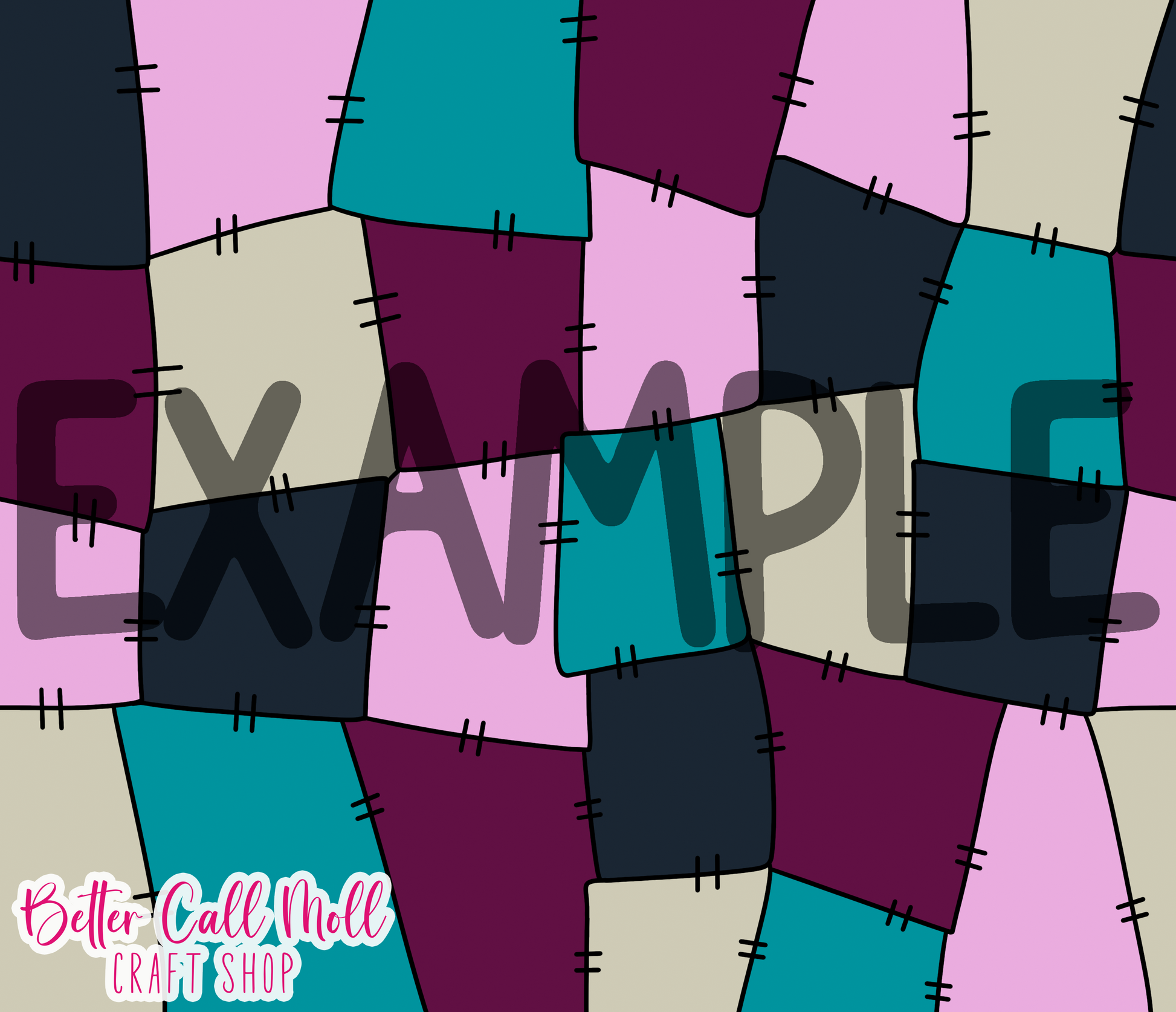 Patchwork Digital Tumbler Template – Better Call Moll Craft Shop